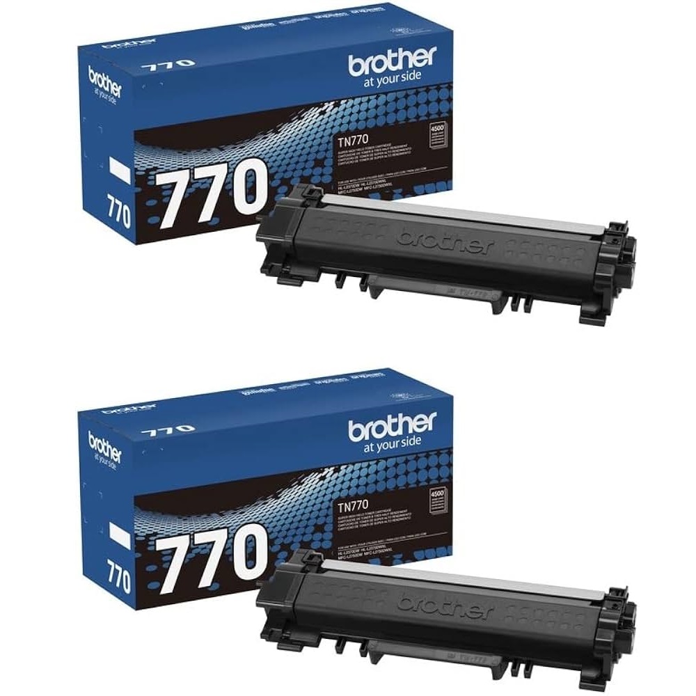 Brother TN770 Super High Yield Toner Cartridge 2-Pack | BlueDogInk.com