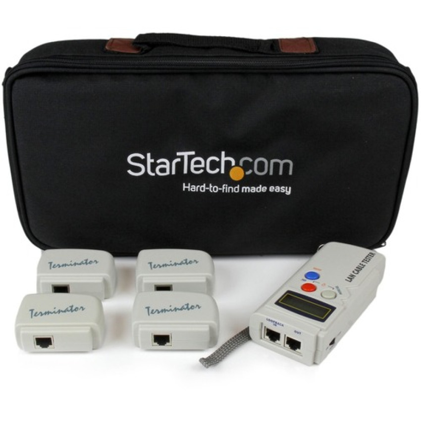 StarTech Professional RJ45 Network Cable Tester with 4 Remote Loopback ...