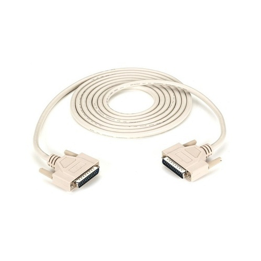 Black Box Rs-232 Serial Cable - Shielded, Pvc, Molded, Db25 Male/male ...