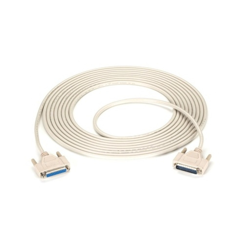 Black Box Rs-232 Serial Cable - Shielded, Pvc, Molded, Db25 Male/female ...