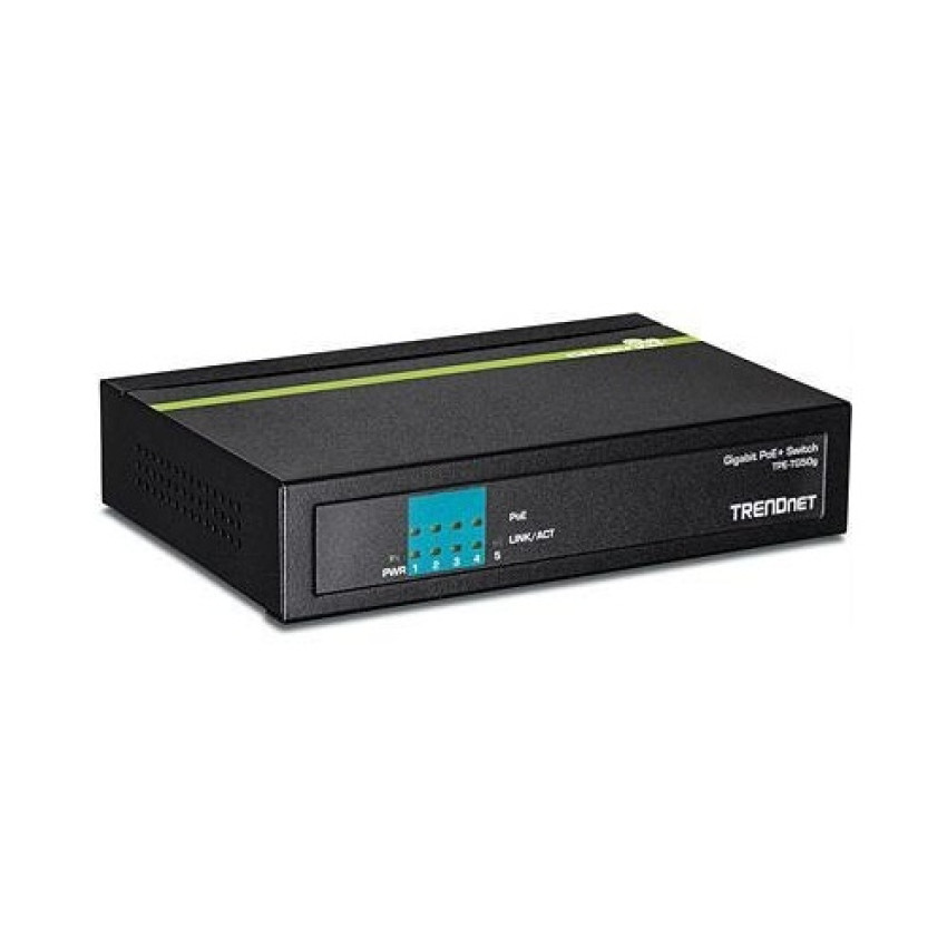 Trendnet 5-port Gigabit Poe+switch (TPETG50G) | BlueDogInk.com