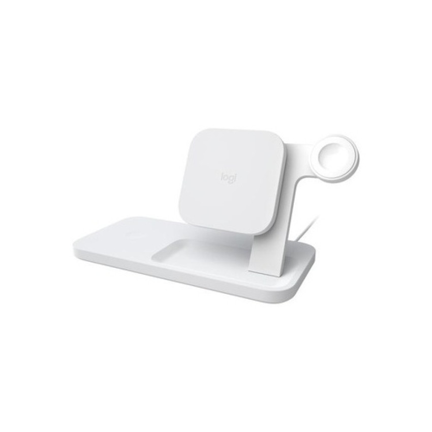 Logitech Wireless Charging Dock-white (950-000015) | BlueDogInk.com