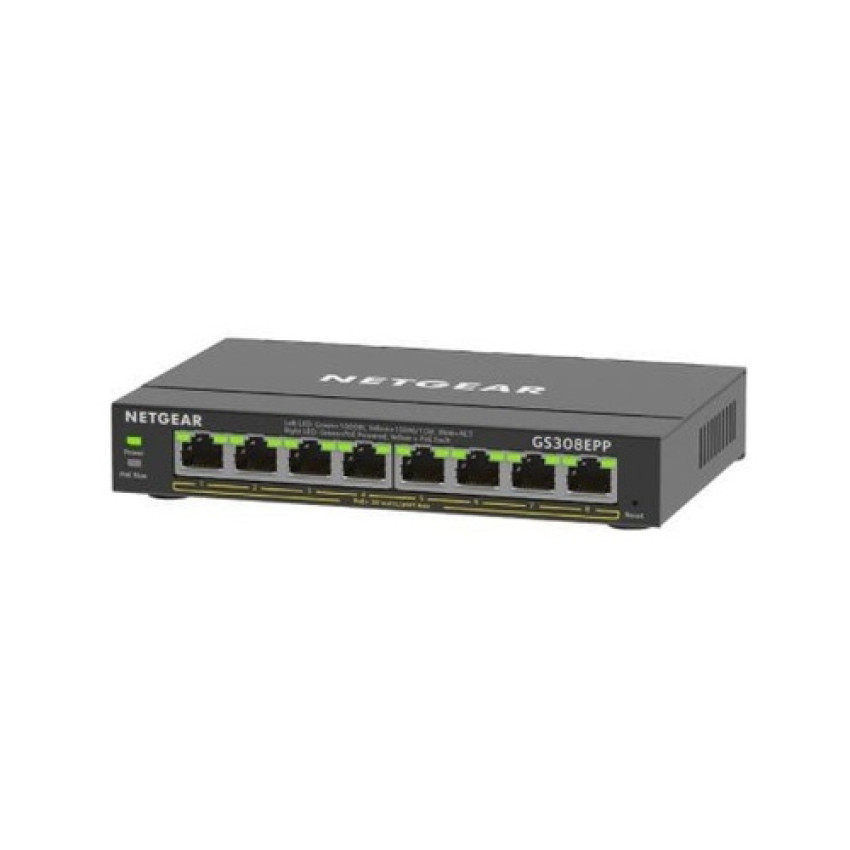 NETGEAR 8-port Gigabit Ethernet High-power Poe+ Smart Managed Plus ...