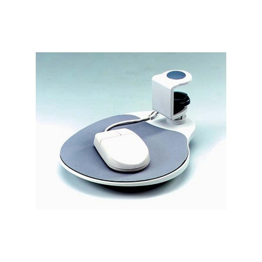 Ergoguys Aidata Under Desk Swivel Mouse Pad White (UM003) | BlueDogInk.com