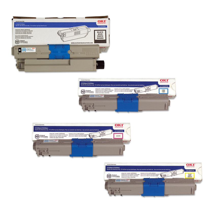 Okidata MC361 Toner Cartridge Set | BlueDogInk.com