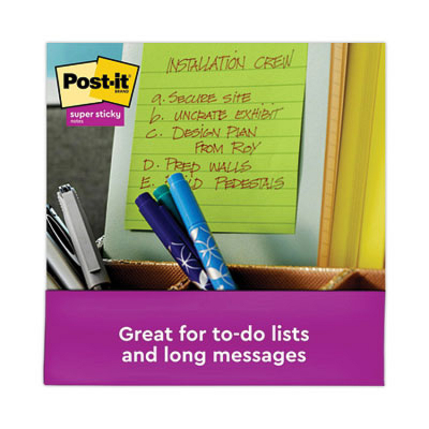 Post-it Notes Super Sticky Recycled Notes in Oasis Collection Colors ...
