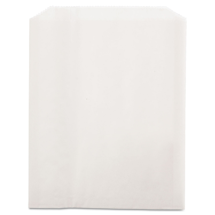 Bagcraft Grease-Resistant Single-Serve Bags, 6" x 7.25", White, 2,000 ...