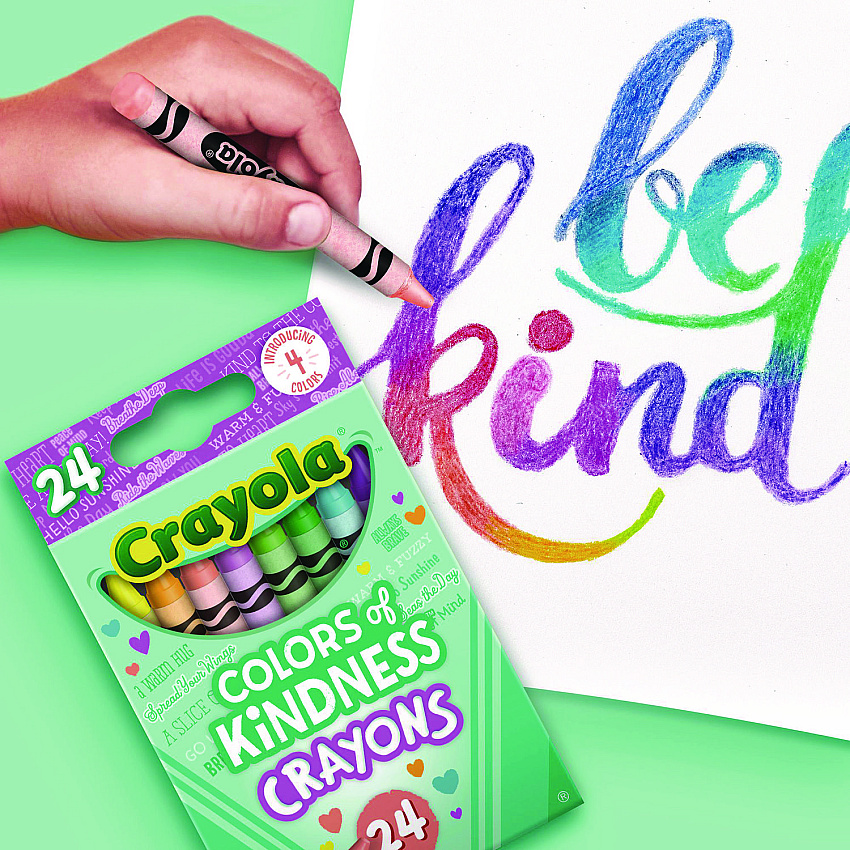 Crayola Colors of Kindness Crayons, Assorted, 24/Pack (520130 ...
