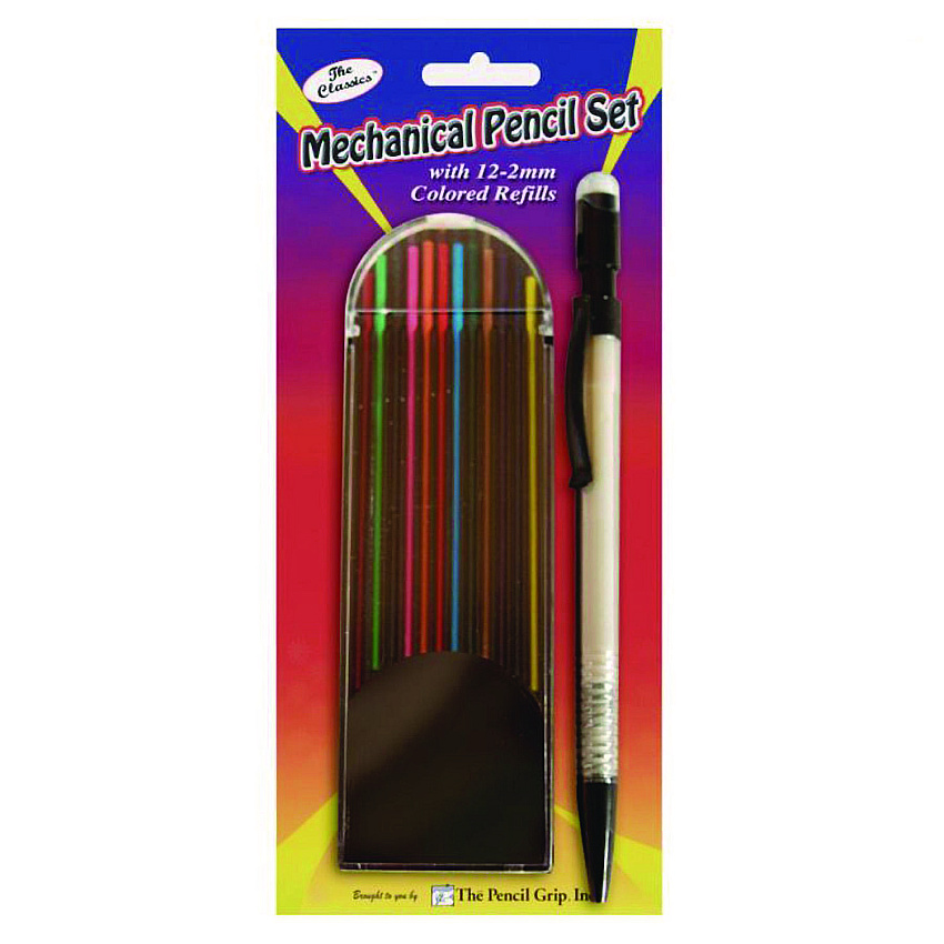 The Pencil Grip Mechanical Color Pencil Set, 2 mm, 12 Assorted Lead ...