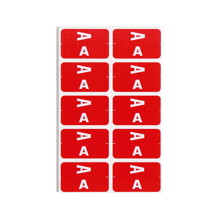 Smead AlphaZ Color-Coded Second Letter Alphabetical Labels, A, 1 x 1.63 ...