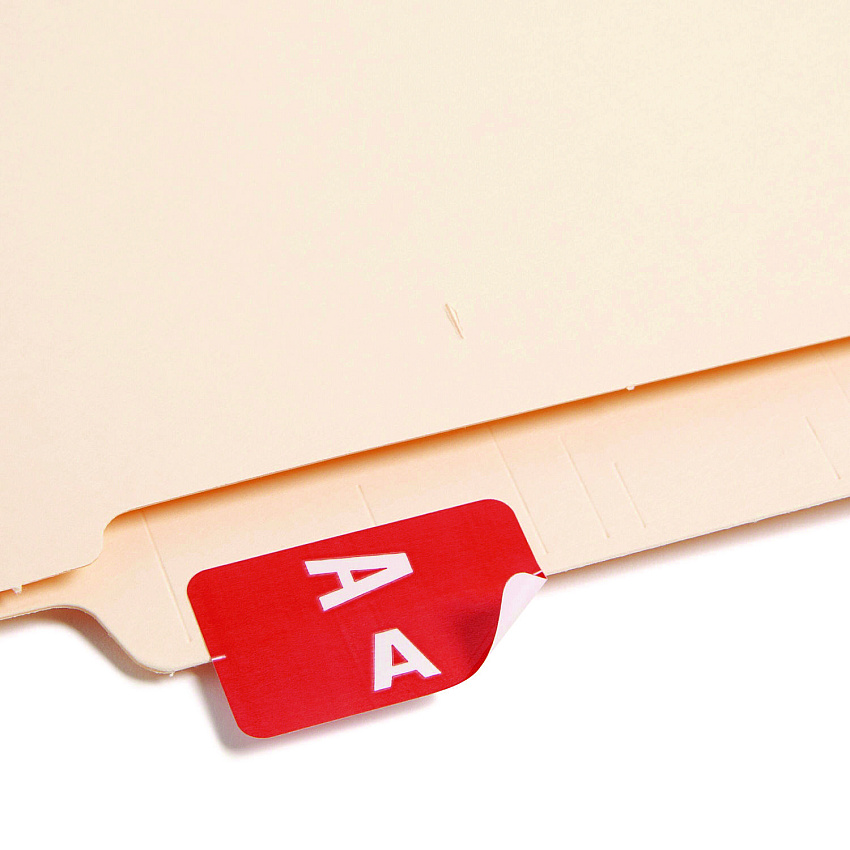 Smead AlphaZ Color-Coded Second Letter Alphabetical Labels, A, 1 x 1.63 ...