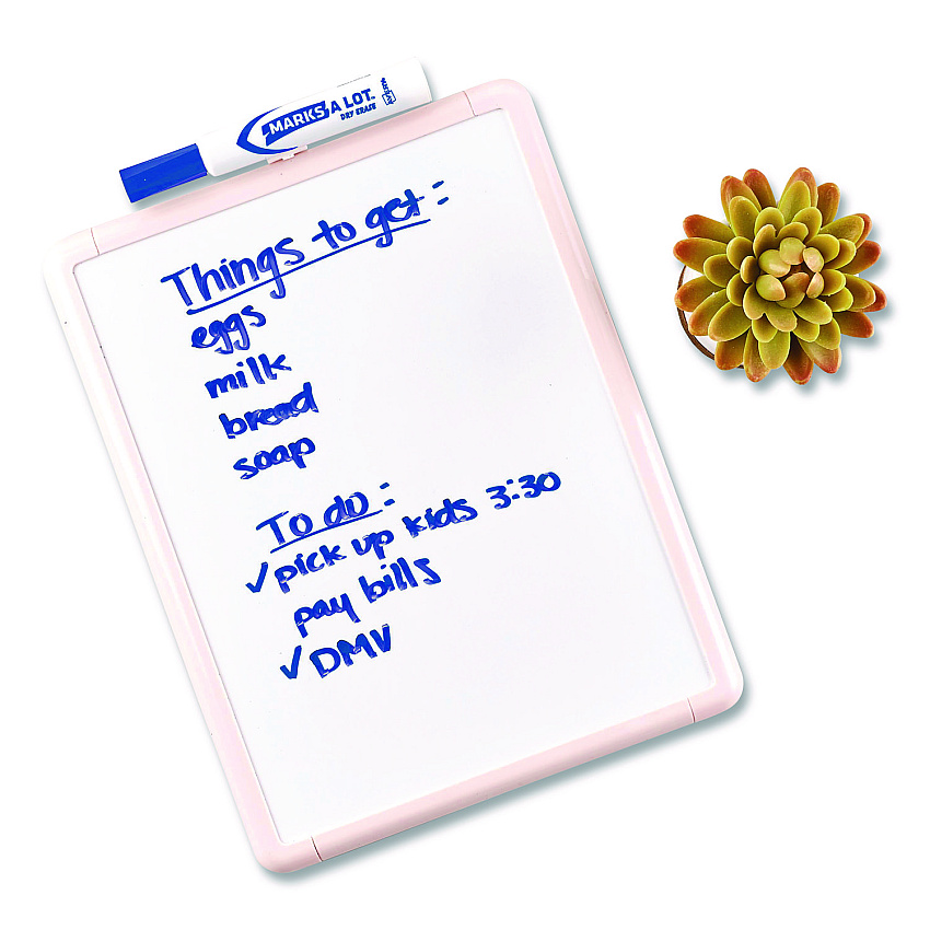 Avery MARKS A LOT Desk-Style Dry Erase Markers, Broad Chisel Tip, Blue ...