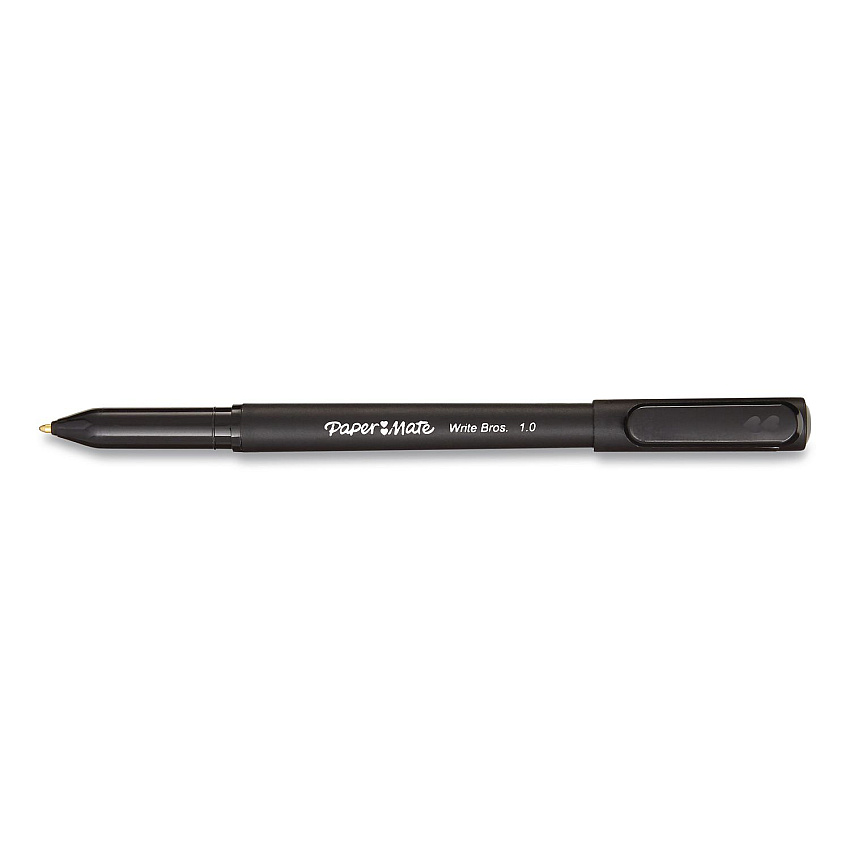 Paper Mate Write Bros. Ballpoint Pen, Stick, Medium 1 mm, Black Ink ...