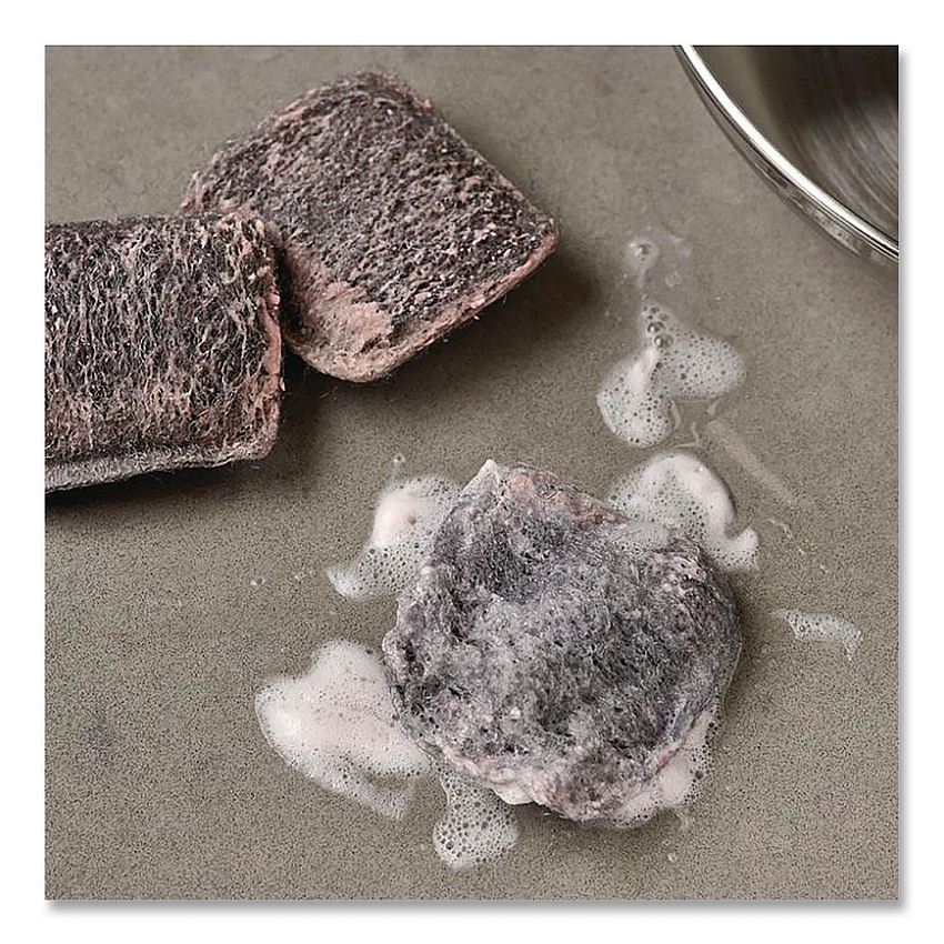Brillo Steel Wool Soap Pads, 3 x 3, Gray/Pink, 12 Pads/Box, 12 Boxes ...