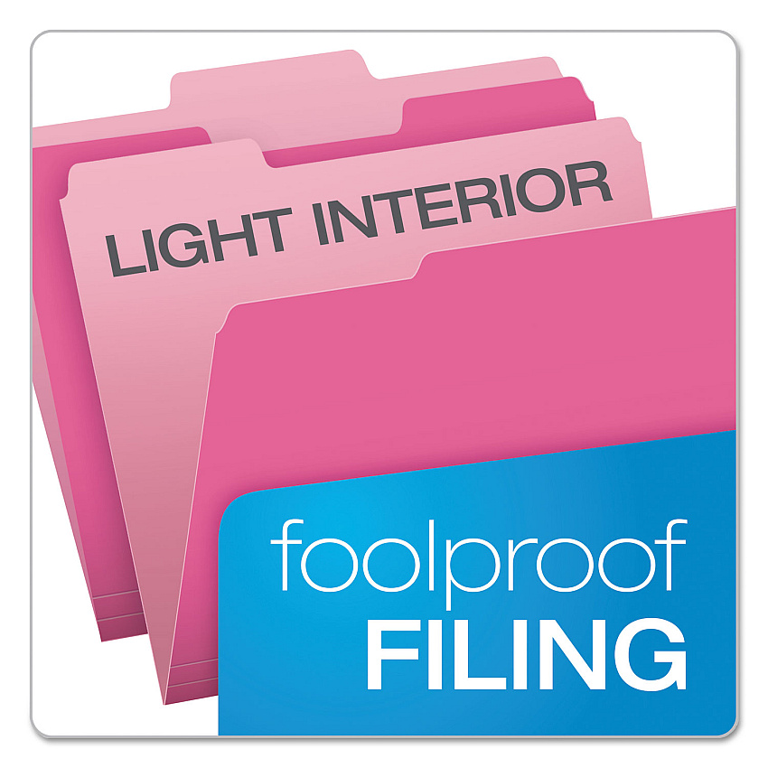 Pendaflex Colored File Folders, 1/3-Cut Tabs: Assorted, Letter Size ...