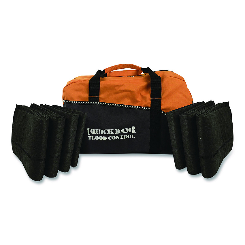 Quick Dam Flood Barrier Duffel Bag Kit, (1) Duffel, (7) 10 ft Flood ...