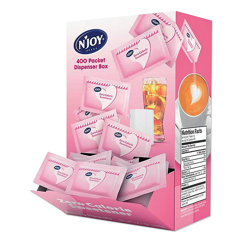 N'Joy Pink Saccharin Artificial Sweetener Packets, 0.04 oz Packet, 400 ...