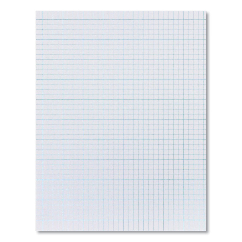 Ampad Quadrille Pads, Cross-Section Quadrille Rule (10 sq/in, 1 sq/in ...