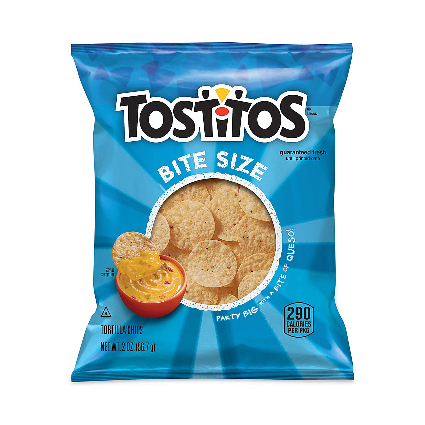 Tostitos Bite Size Tortilla Chips, 2 oz Bag, 64 Bags/Carton (29500067 ...
