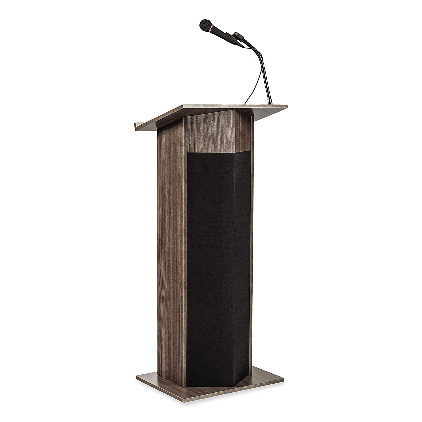 Oklahoma Sound Power Plus Lectern, 22 x 17 x 46, Ribbonwood (111PLSRW ...