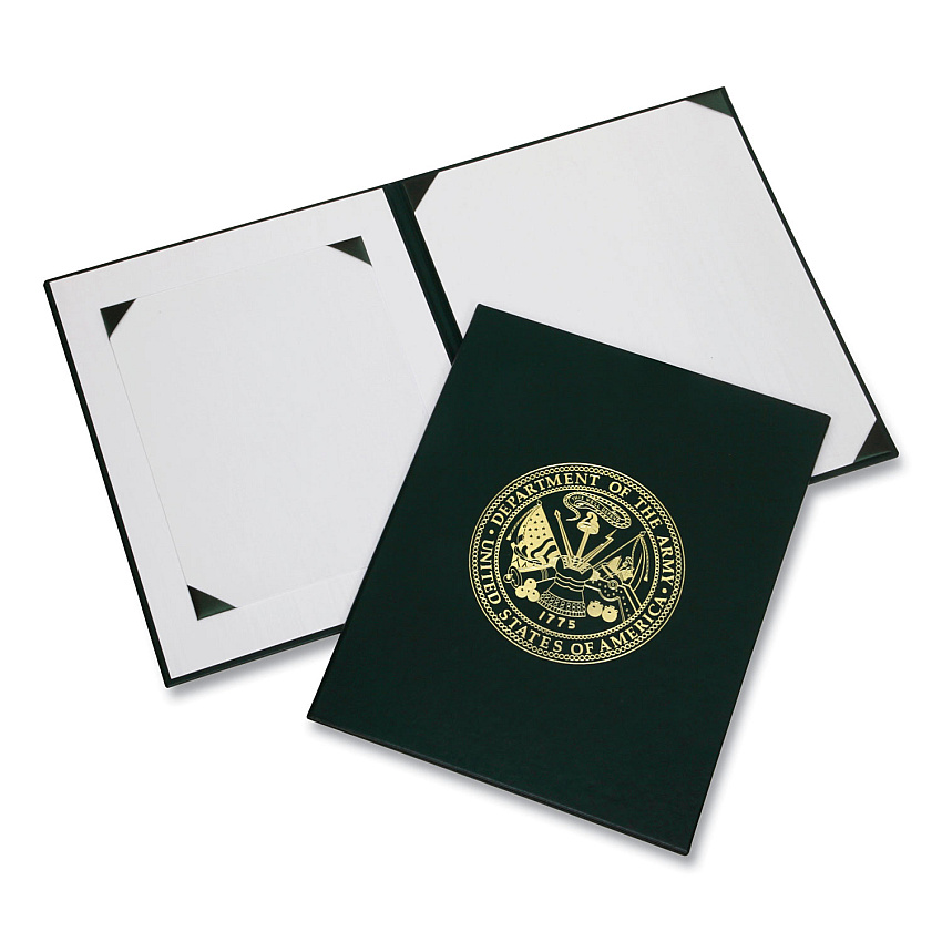 AbilityOne 7510017011805 SKILCRAFT Awards Certificate Binder, Army Seal ...