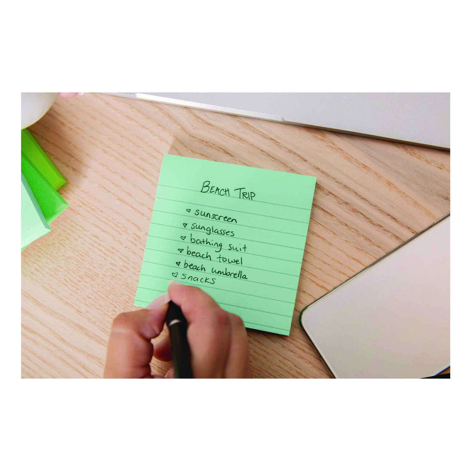 Post-it Note Pads in Summer Joy Color Collection Colors, 4" x 4", Note ...