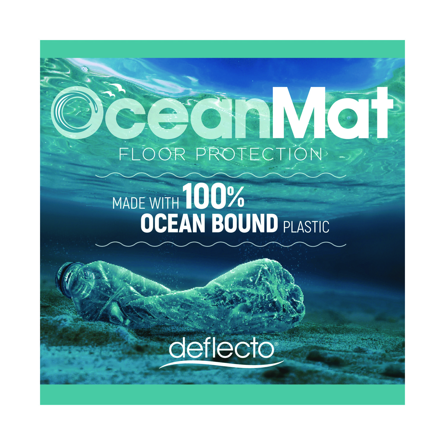 Deflecto Oceanmat Hard Floor Chair Mat, 36 x 48, Clear (CM2G142OCB ...