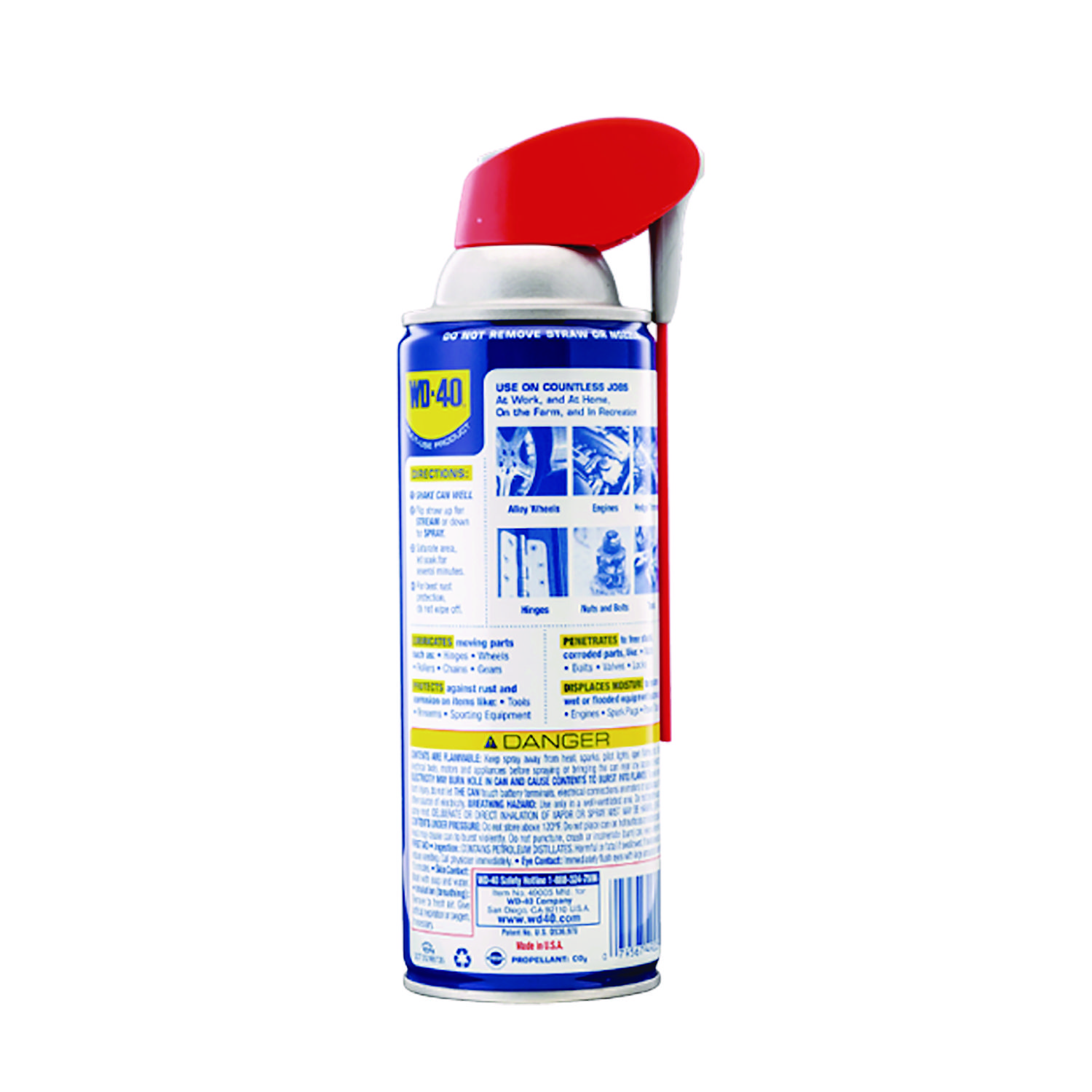 WD-40 Smart Straw Spray Lubricant, 11 oz. Aerosol Can, 12/Carton ...