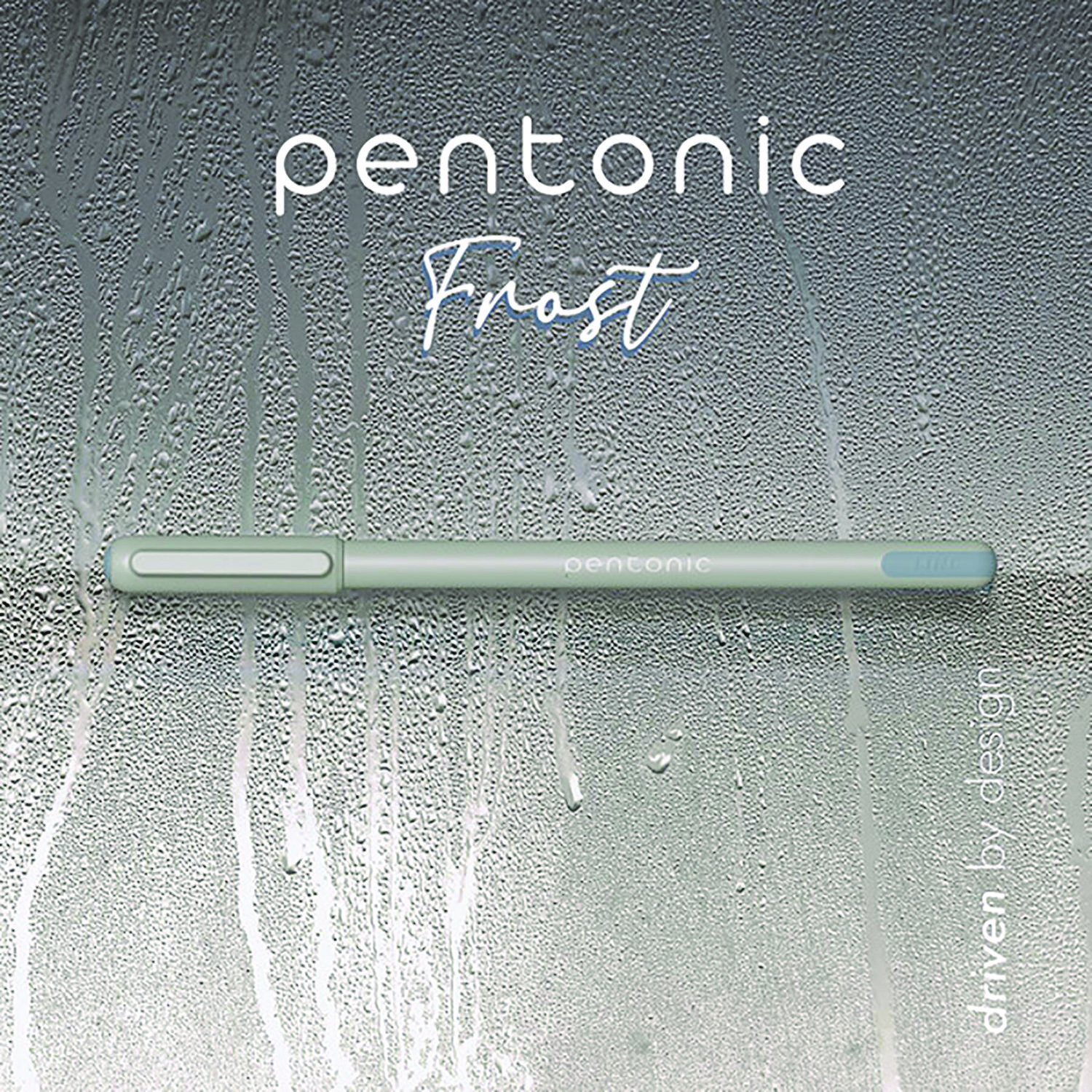 TOPS PENTONIC Frost Pen, Stick, Fine 0.7 mm, Black Ink, Pale Gray ...