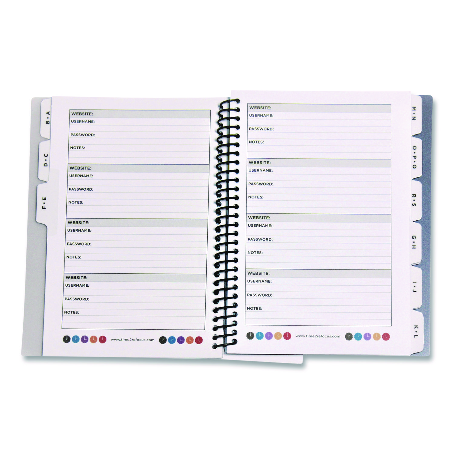 Re-focus the Creative Office Small/Mini Password Log Book, User-Name ...