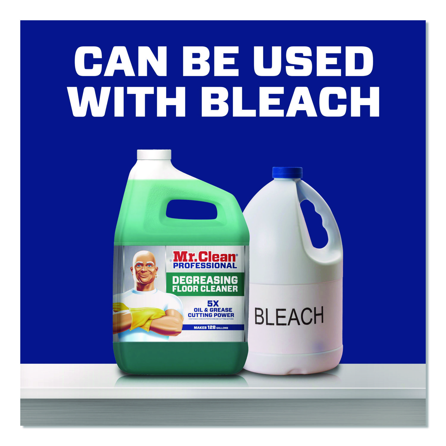 Mr. Clean Degreasing Floor Cleaner, 1 gal Bottle, 3/Carton (19892 ...