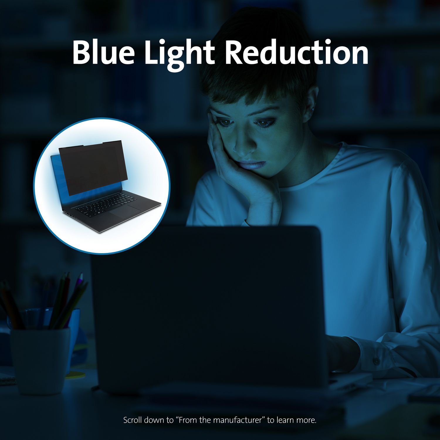 Kensington Magnetic Laptop Privacy Screen For 13.3" Widescreen Laptops ...