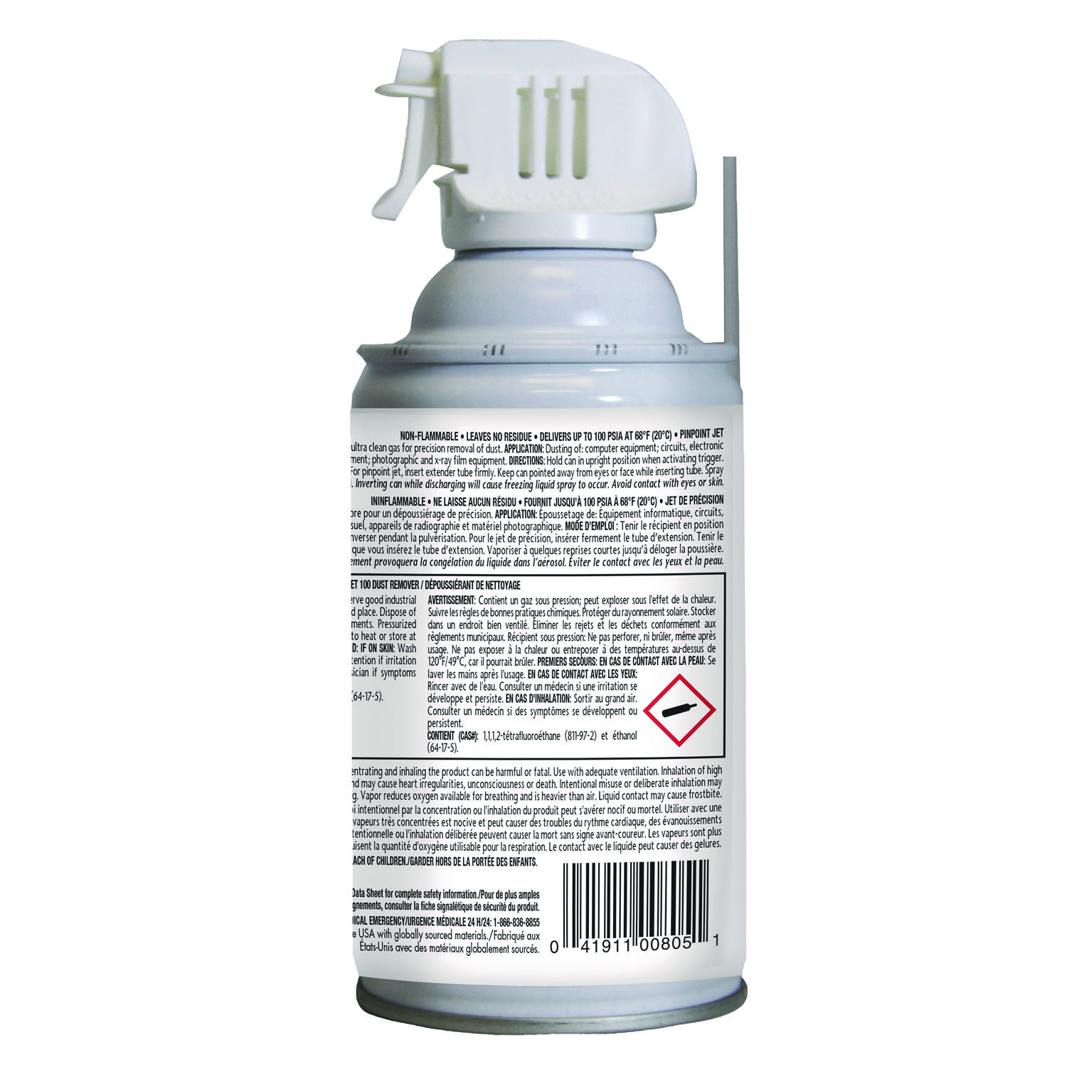 Sprayway Clean Jet 100, 10 oz Aerosol Can, 12/Carton (805) | Bluedogink.com