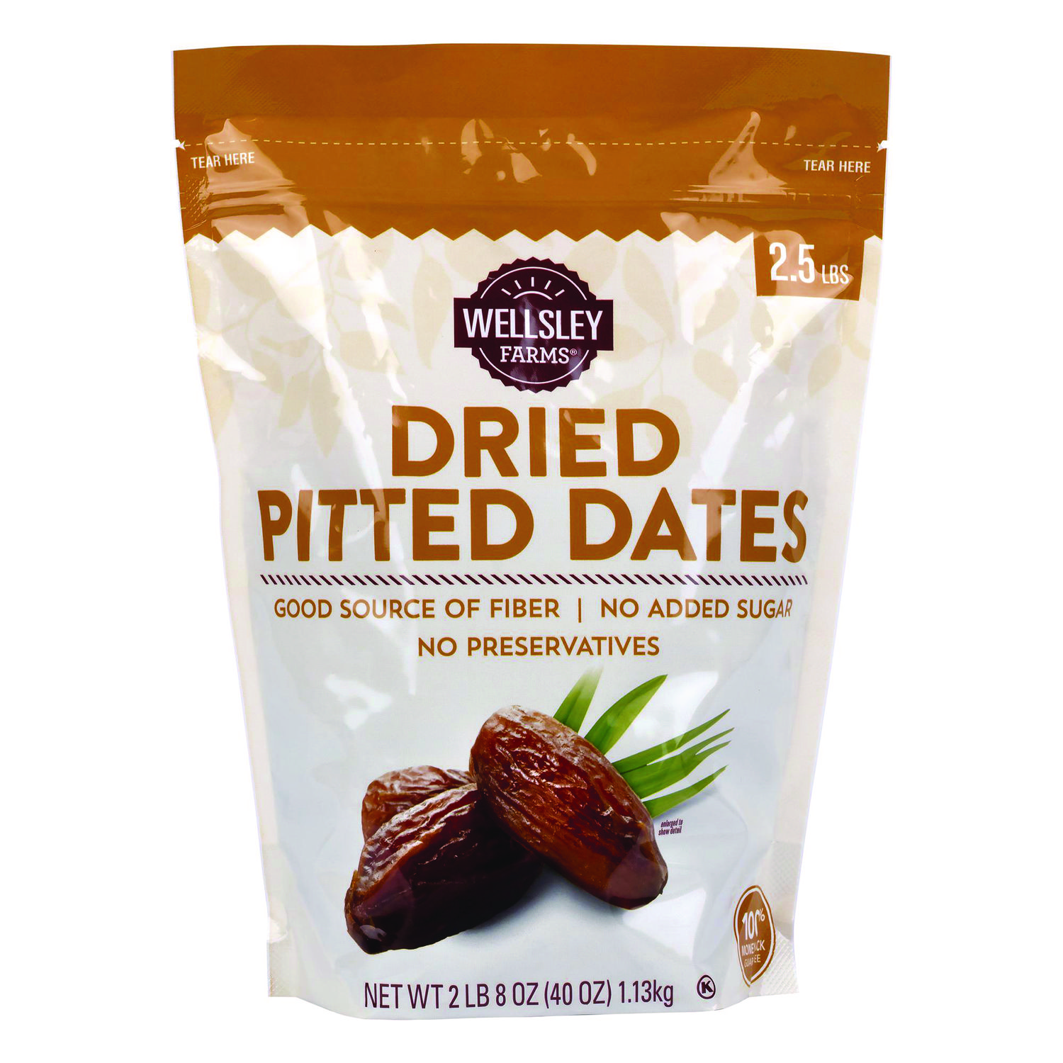 Wellsley Farms Dried Pitted Dates, 40 oz Bag (22002363) | Bluedogink.com