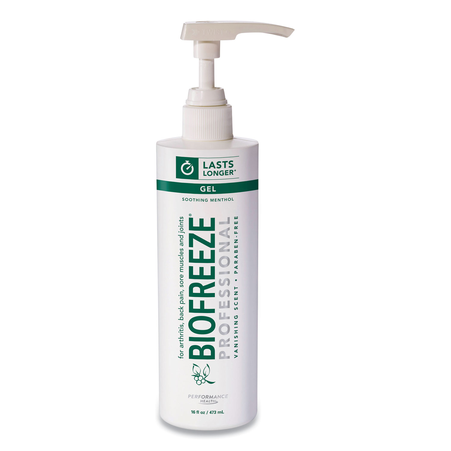 BIOFREEZE Professional Green Topical Analgesic Pain Reliever Gel, 16 oz ...