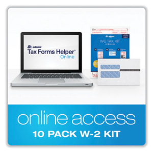 Adams 6-Part W-2 Online Tax Kit, Fiscal Year: 2022, Six-Part Carbonless ...